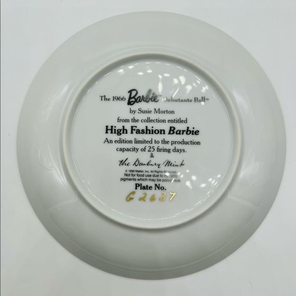 Accents | Barbie Collectible Plate Set | Poshmark